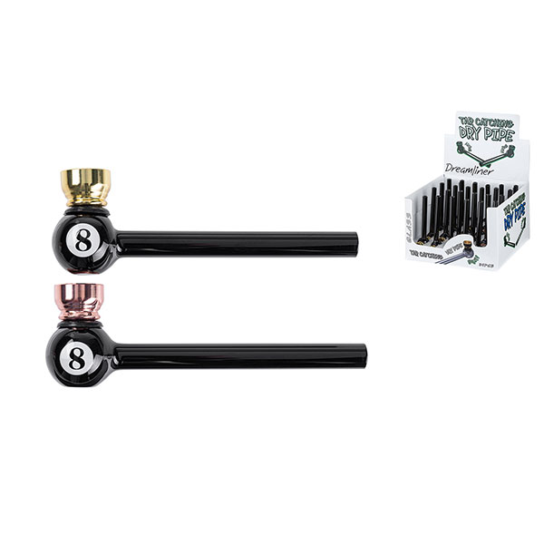 Display Glass Pipe Billiard Black 24pcs – KRS Trading