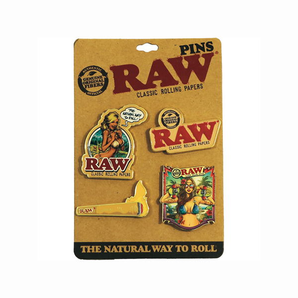 RAW Pins – Card With 4 Designs – KRS Trading